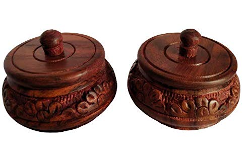 Buy Master Arts Wooden Sindur Box Kumkum Box Shringar Box Sindoor Dabbi ...