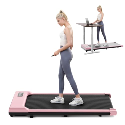 THAILE Pink Walking Pad, Under Desk Treadmill 300 lbs Capacity, 3 in 1 ...