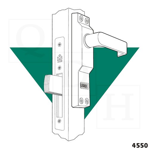 Adams Rite 4550 Lever Operator (for MS1850A or MS1850S) - Door Levers ...