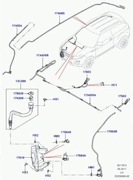 Land Rover GENUINE WINDSHIELD WASHER RESERVOIR TANK RANGE ROVER EVOQUE ...