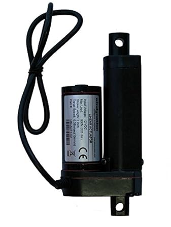 2 Inch 2" Stroke Linear Actuator 12 Volt 12V 225 Pounds lbs Maximum ...