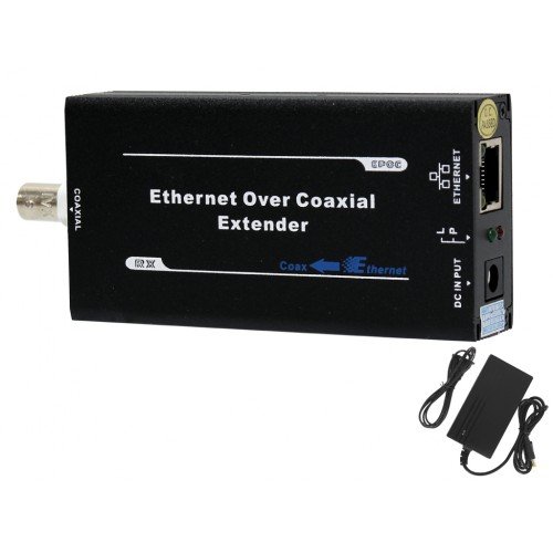 HDView Ethernet & Power Over Coax Adapter Converter, EoC PoC, BNC ...