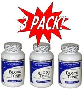 Amazon.com: Blood Tonic (150 Capsules) - Concentrated Herbal Blend ...
