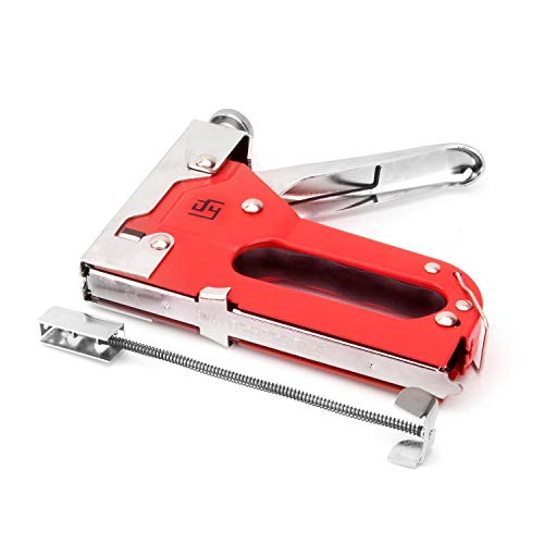 Shiningeyes Manual Staple Gun Kit, Heavy Duty Hand Tacker/Nailer for 3 ...