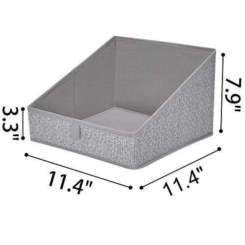 GRANNY SAYS Open Storage Bins, Closet Shelf Organizer Bins, Trapezoid ...