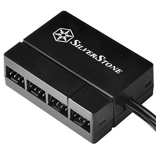 SilverStone Technology Silverstone 8-Port PWM Fan Hub/Splitter for 4 ...