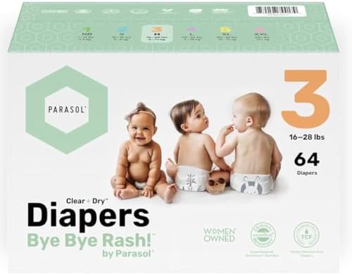 سعر PARASOL Clear+Dry Disposable Diapers | RashShield Protection ...