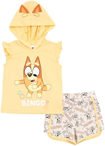 Bluey Bingo Little Girls Cosplay Tank Top and Dolphin Active French ...