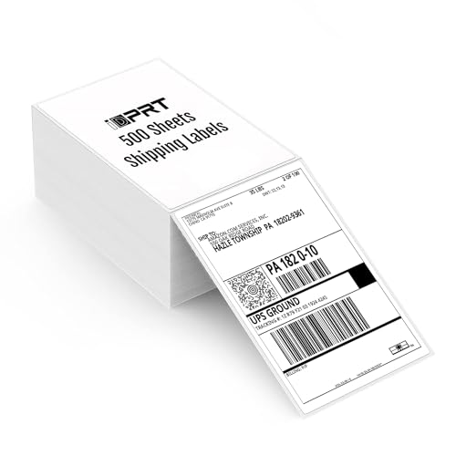 iDPRT Shipping Labels - 4×6 Thermal Direct Shipping Label, Fan-Fold ...