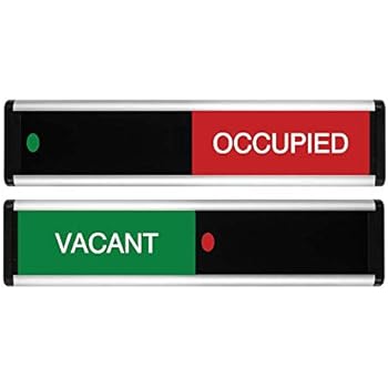 Amazon.com : Viro Vacant/Occupied Sliding Door Sign - Green/Red Edition ...