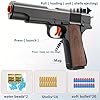 Manual Gel Splatter Ball Blaster Gun Shell ejecting Pistol Soft Bullet ...