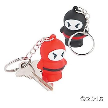 Amazon.com: Ninja Key Chains - 12 pc: Toys & Games