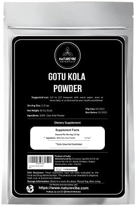 Naturevibe Botanicals Gotu Kola Powder, 5lbs | Centella Asiatica (80 ...