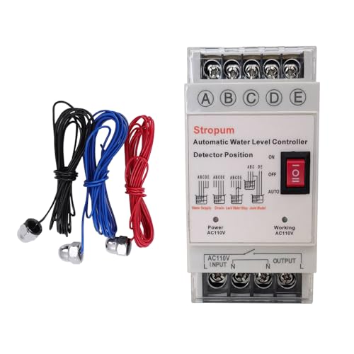 Stropum Automatic Water Level Controller AC 110V Liquid Level Sensor ...