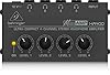 Behringer MICROAMP HA400 Ultra-Compact 4 Channel Stereo Headphone ...