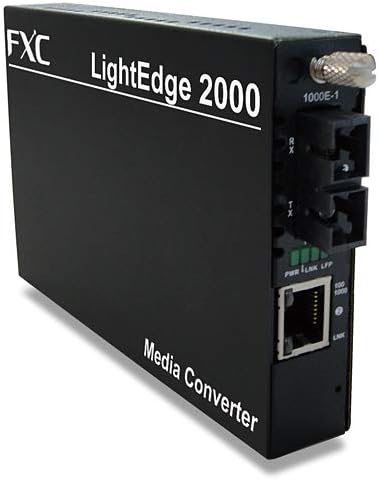 Amazon | FXC 10/100/1000BASE-T to 1000BASE-LX （シングルモード SCコネクタ 10Km） 2芯型メディアコンバータ LE2852-10 | FXC ...