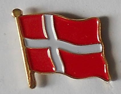 Denmark Country Flag Enamel Pin Badge: Amazon.co.uk: Kitchen & Home