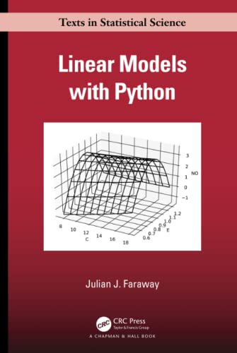 Linear Models With Python Chapman And Hallcrc Texts In Statistical Science 5344