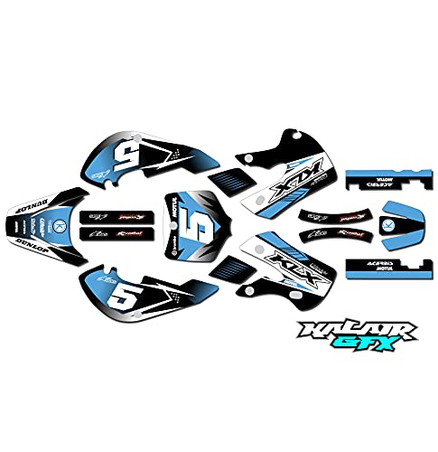 Kalair GFX Graphics Kit For Kawasaki KLX 110 (2002-2009) Turbo Series ...