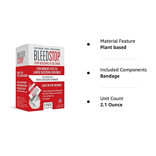 BleedStop™ First Aid Powder for Blood Clotting, Trauma Kit, Blood ...