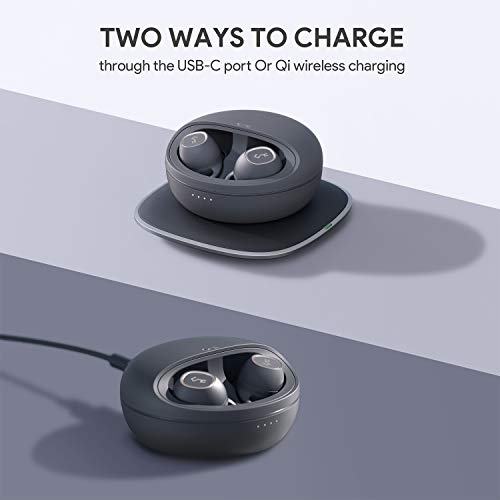AUKEY True Wireless Earbuds, Bluetooth 5 with Charging Case, 24h ...