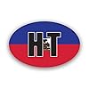 Haiti Oval Sticker - Decal - American Made - UV Protected Haitian Flag ...