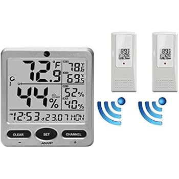 Amazon.com: Ambient Weather WS-21 Wireless 8-Channel Thermometer with ...