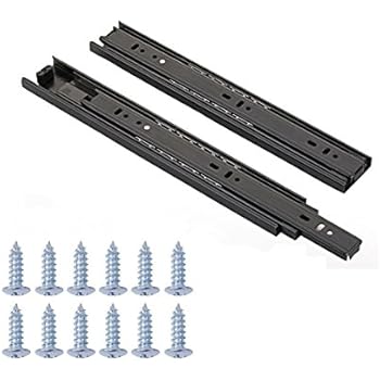 Drawer Slides 13 Inch Ball Bearing Full Extension 3 Section Slide Track ...