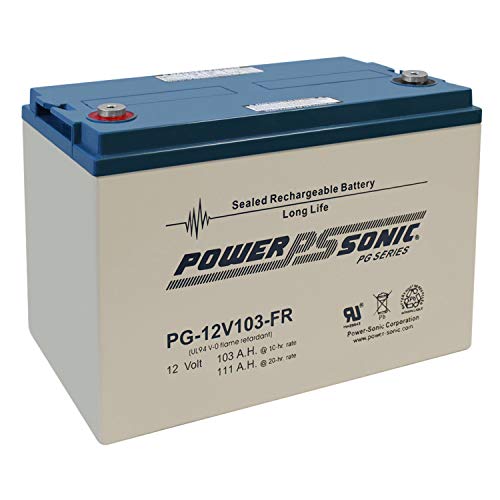 Power-Sonic PG-12V103 FR 12V 103AH Power-Guard Rechargeable Sealed Lead ...