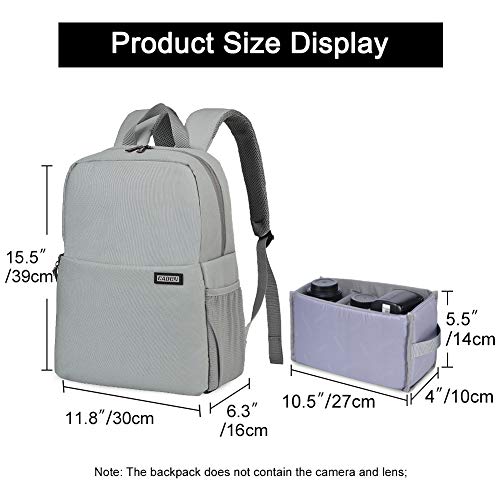 CADeN Camera Bag Backpack with Laptop Compartment 14" Waterproof ...