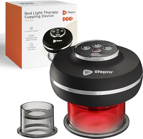 LifePro Electric Cupping Therapy Set, Smart Cupping Red Light Therapy ...
