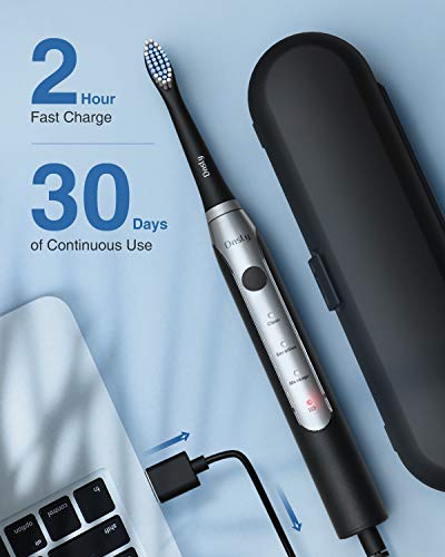 Electric Toothbrush for Adults and Kids, Dnsly Whitening Sonic Toothbrush Rechargeable with 3 ...