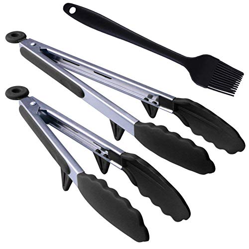 Kitchen Utensils Set 3 Cooking Utensils Set, Basting Brush, Silicone ...