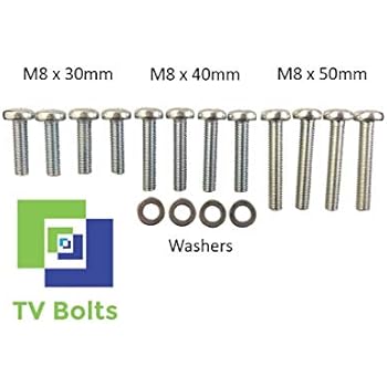 Amazon.com: TV Mounting bolts M8x30, M8x40, M8x50 for standard and ...