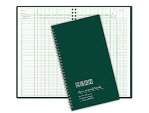 Amazon.com : Class Record Book for 9-10 Weeks. 50 Names. Smaller Size 7 ...