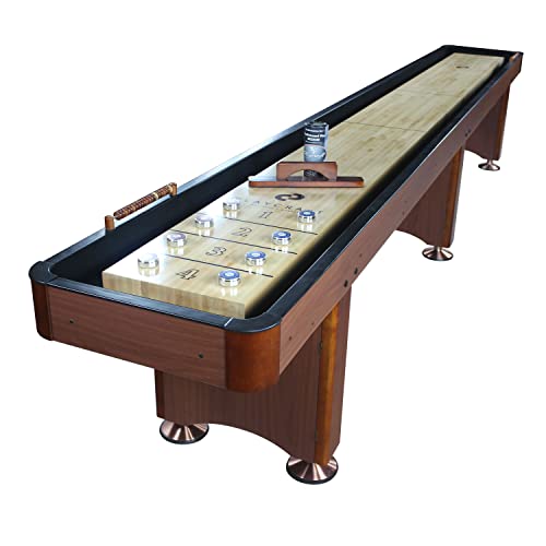 Playcraft Woodbridge Shuffleboard Table with Storage Cabinet - Shuffle ...