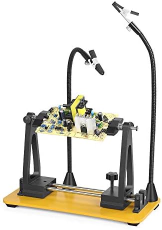 PCB Holder Clamp - Holds Circuit Board for Soldering 360° with Gooseneck Arms | Pricepulse