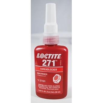 Loctite 271 NSF 61 50 ml Bottle High Strength Red Bottle Threadlocker ...