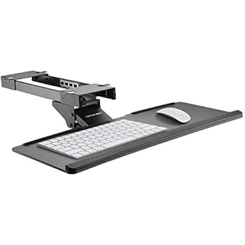 Mount-It! Sit Stand Keyboard Tray, Height Adjustable Under Desk ...