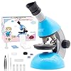 Emarth Microscope for Kids, 40X- 640X Monocular with Educational ...