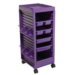 Amazon.com: Top Performance Plastic Classic Rolling Grooming Carts ...