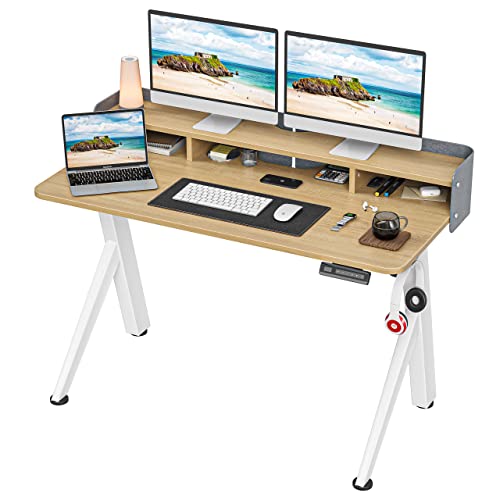 SOMEET Electric Height Adjustable Standing Desk, 48''x24'' Stand Up ...