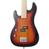 Davison Left Handed Electric Bass Guitar with 15-Watt Amp, Sunburst - 4 ...