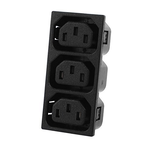 Buy DealMux AC 250V 10A 3 Position 3 Terminal Rewirable IEC C13 Female ...