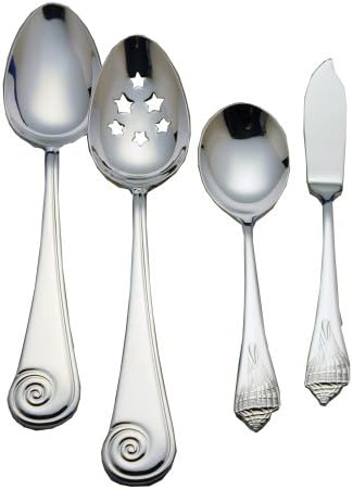 Amazon.com | Reed & Barton Sea Shells 18/10 Stainless Steel 4-Piece ...