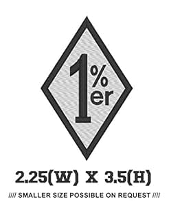 Amazon.com: 1%ER MC Outlaw One Percenter Motorcycle Biker Diamond Bar ...