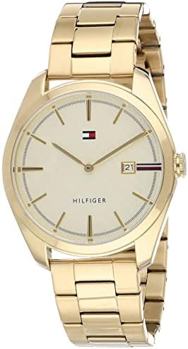 TOMMY HILFIGER THEO MEN's LIGHT CHAMPAGNE DIAL WATCH - 1710427 price in ...