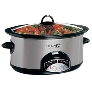 Amazon.com: Rival SCVP609-SS 6-Quart Programmable Slow Cooking Crock ...