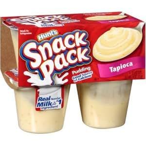 Amazon.com : Hunt's Snack Packs Tapioca Pudding, 13 oz (Pack of 4 ...
