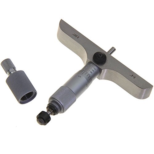 Anytime Tools Premium Depth Micrometer 0-6"/0.001" x 4" Base - Want It All